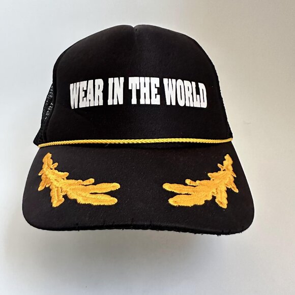 OTTO | Accessories | Vtg Otto Collection Trucker Hat Gold Leaves Rope ...